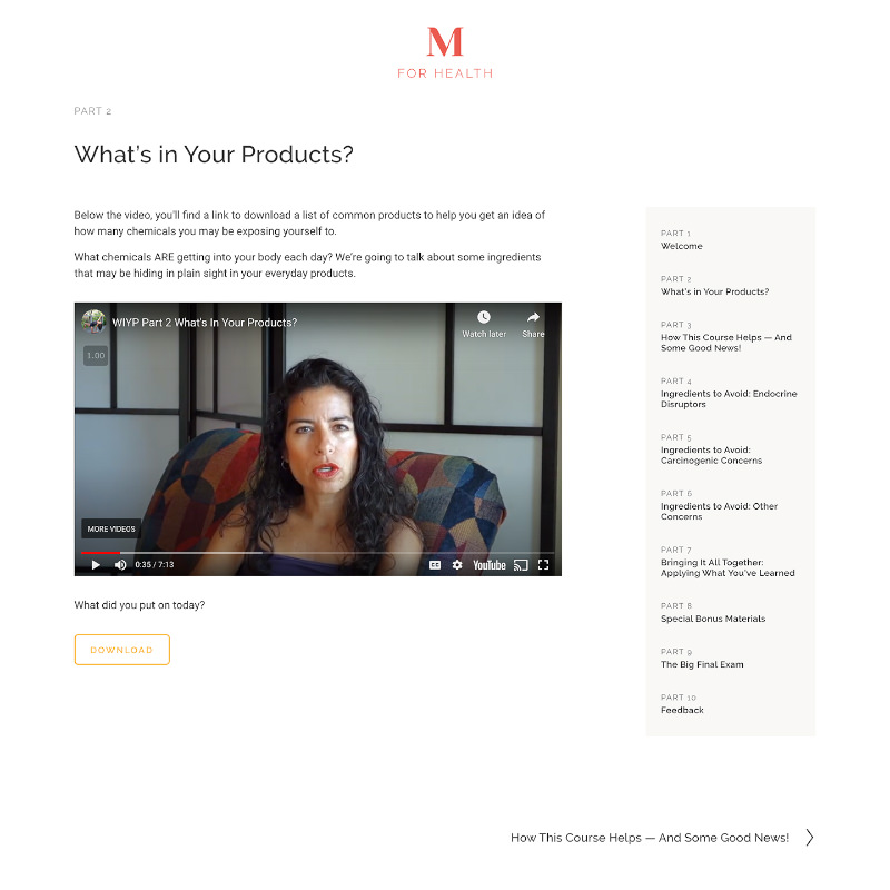 M for Health – Danbee Shin